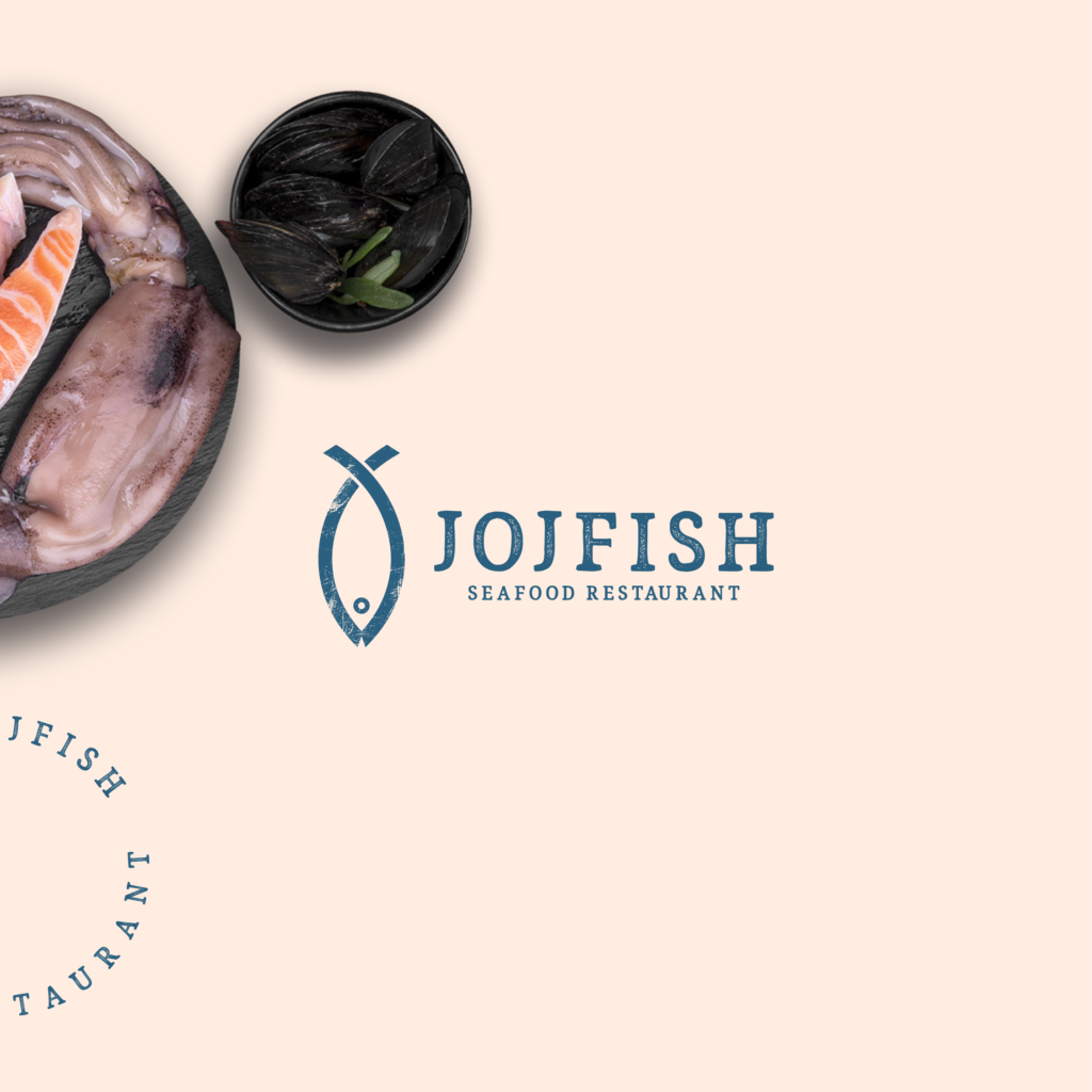 JOJFISH Seafood Restaurant Logo Design Online Creative Branding Team